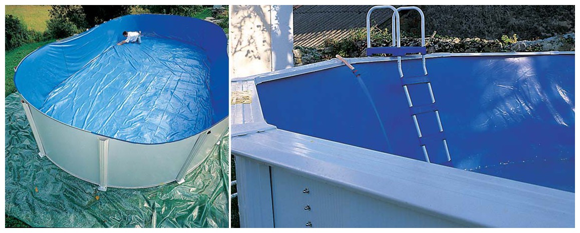 Kit piscine GRE Atlantis structure acier blanc tout inclus Kit piscine GRE Atlantis structure acier blanc tout inclus